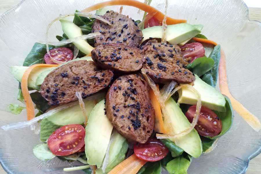 Agar Agar and Seitan Salad – Casa Perris